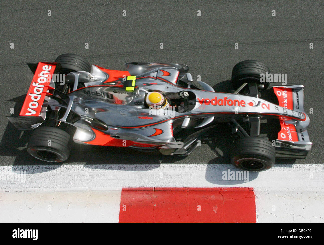 British Formula One driver Lewis Hamilton of McLaren Mercedes is ...