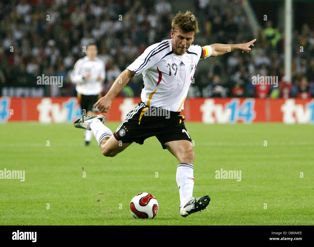 Germany's team captain Bernd Schneider controls the ball during the ... Germany's team captain Bernd Schneider controls the ball during the ...
