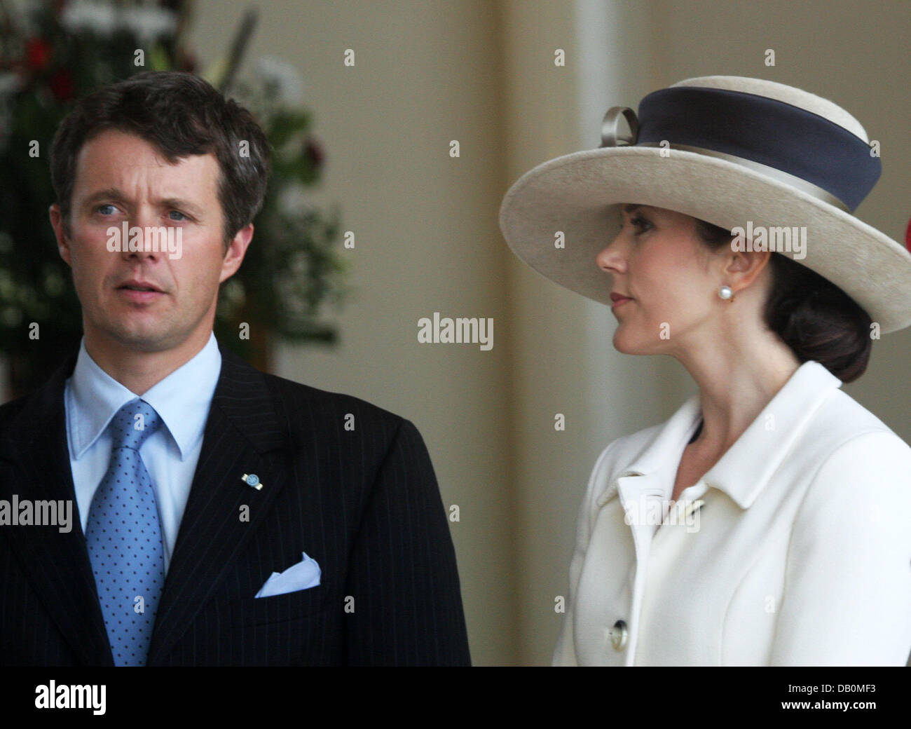 Crown Prince Frederik and his wife Crown Princess Mary are pictured ...