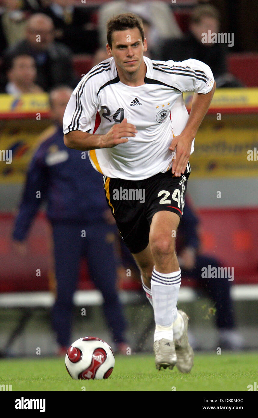 German international Manuel Friedrich leads the ball during the soccer ...