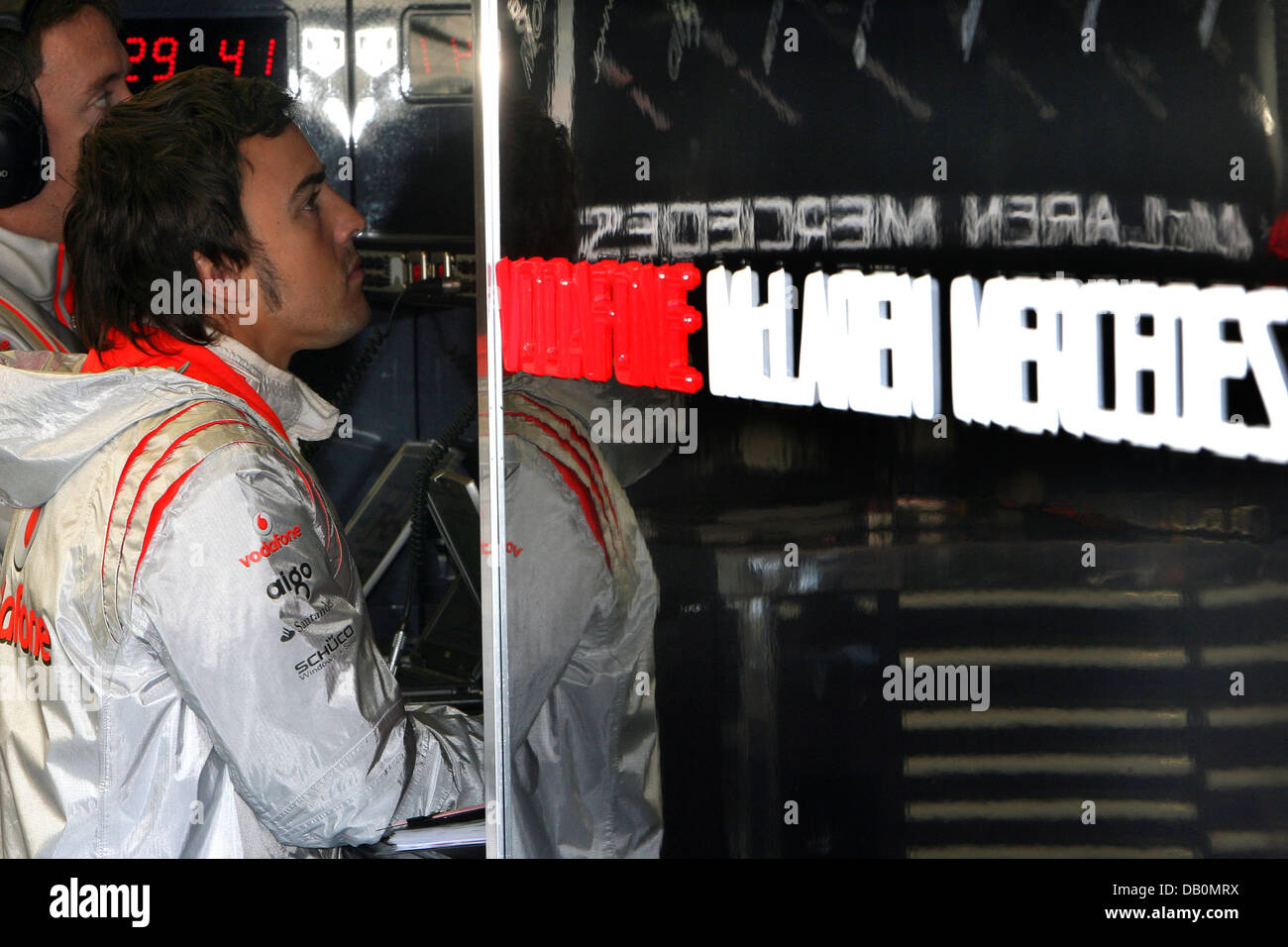 Spanish Formula One driver Fernando Alonso of McLaren Mercedes pictured ...