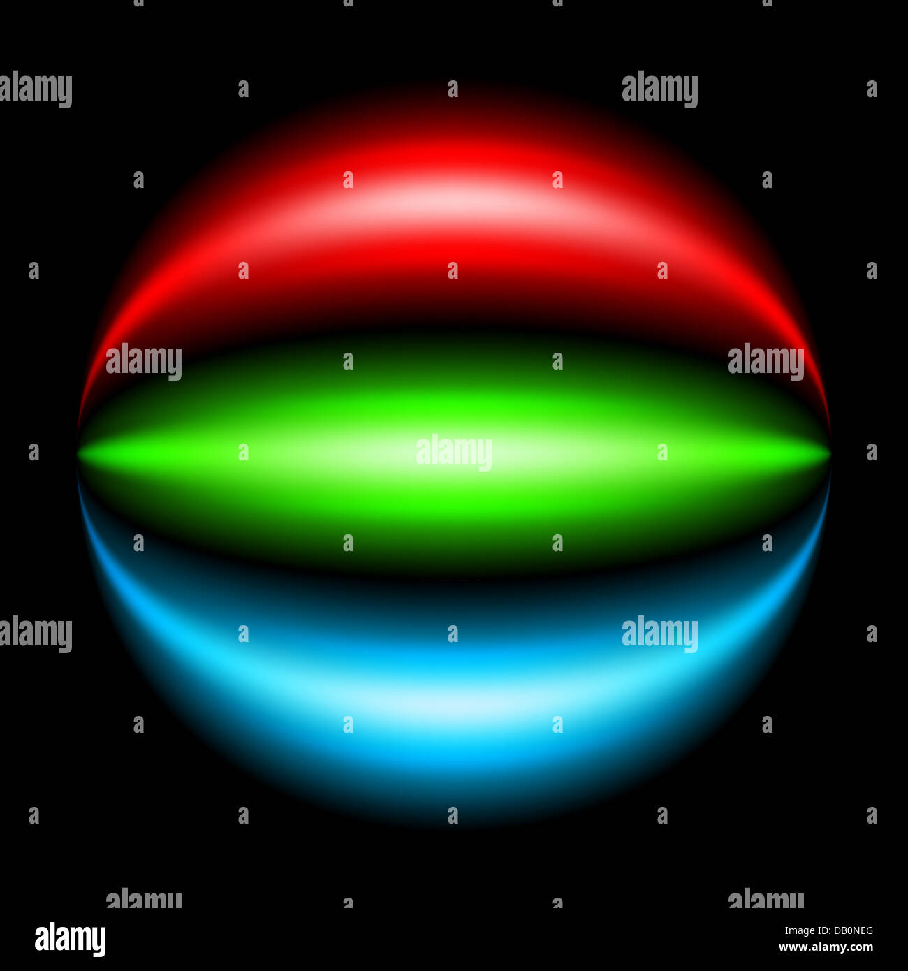 Abstract Rainbow Ray. Illustration on black background Stock Photo - Alamy