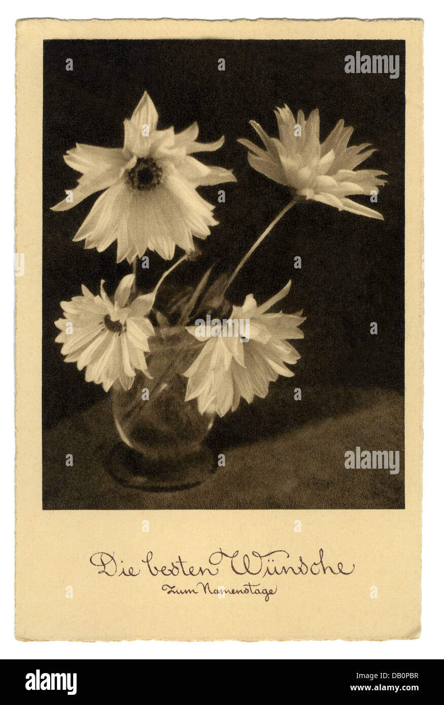 festivities, greeting cards name day, "Die besten Wünsche zum ...