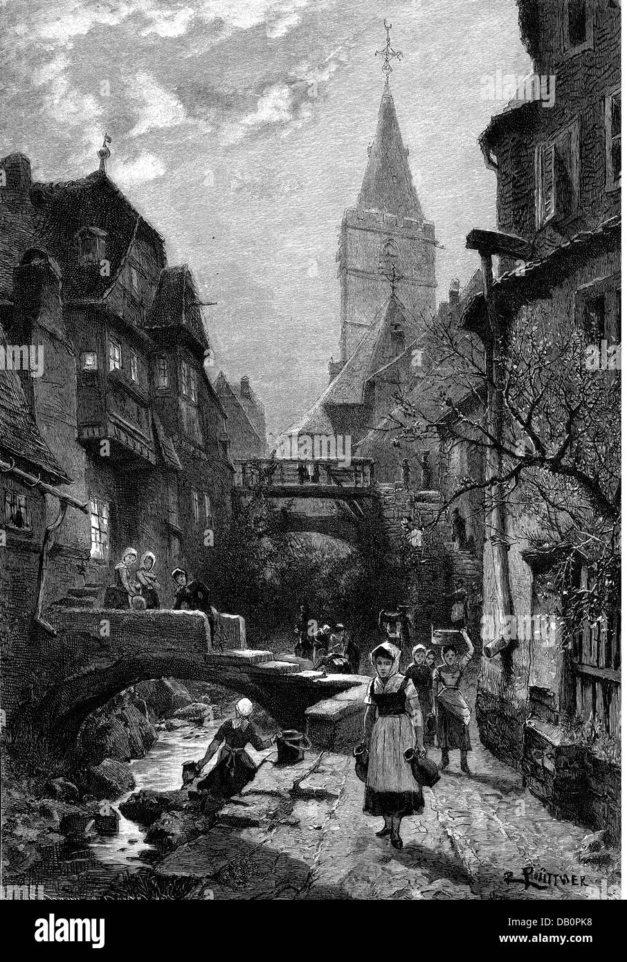 Small house in old Black and White Stock Photos & Images - Alamy