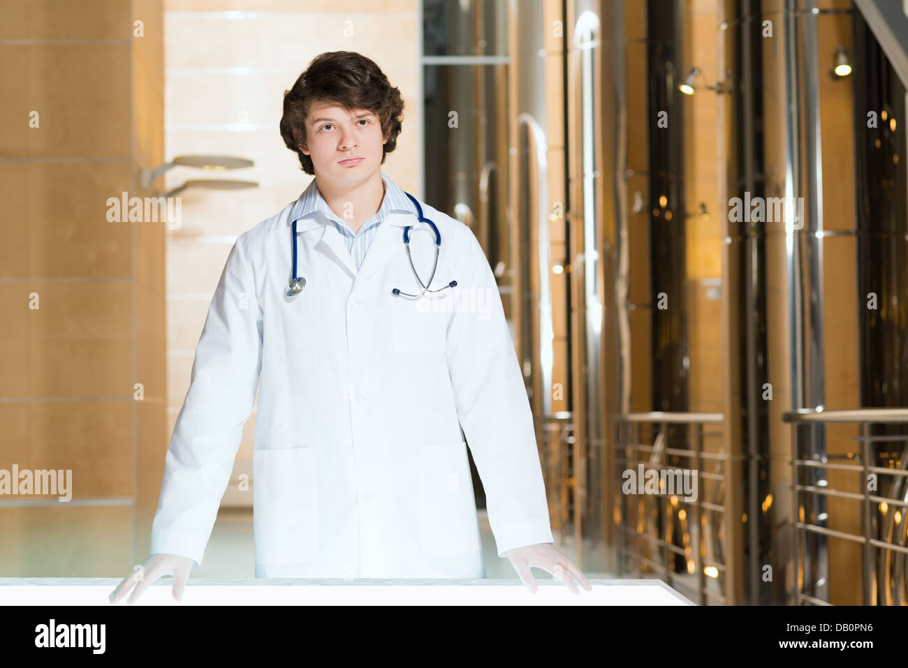 Portrait of a young doctor Stock Photo - Alamy