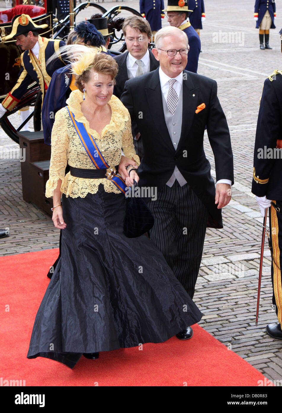 Princess Magriet and her husband Pieter van Vollenhoven are all smiles ...