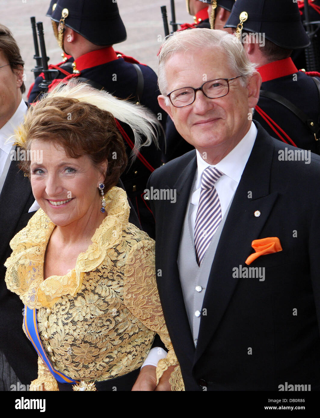 Princess Magriet and her husband Pieter van Vollenhoven are all smiles ...