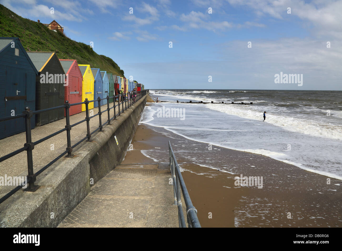 Mundesley beach huts norfolk hi-res stock photography and images - Alamy