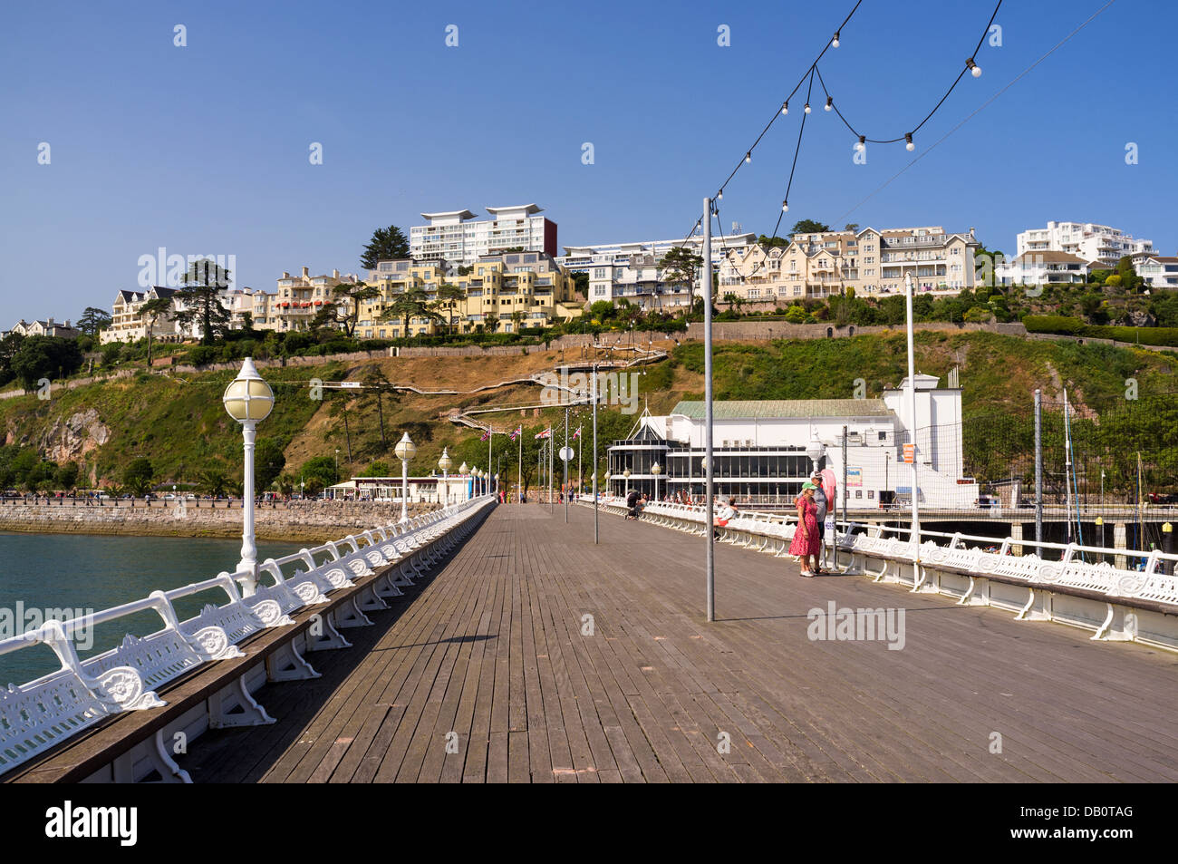Torquay, Devon, England. July 17th 2013. Princess Pier and the ...