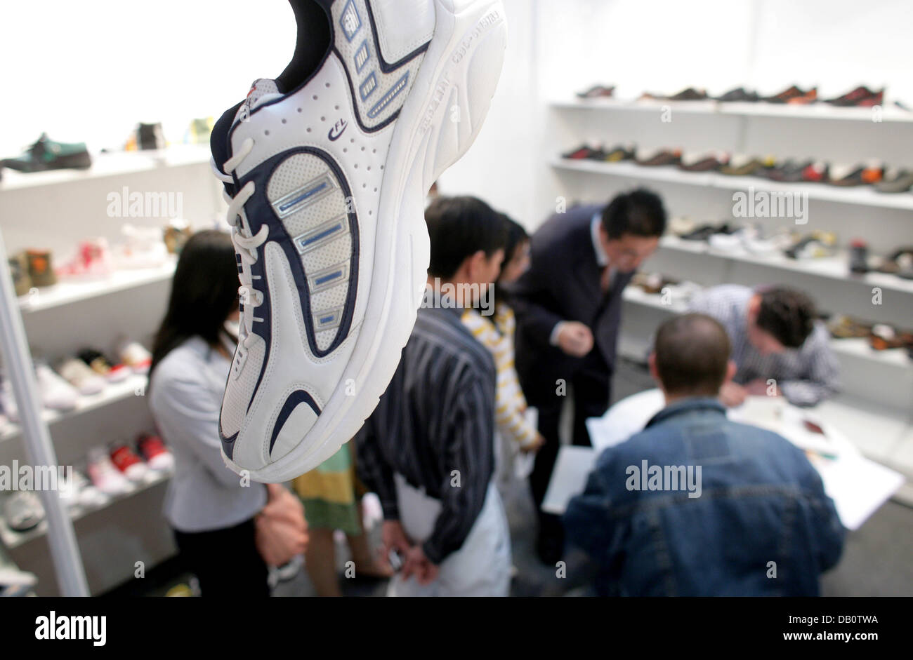 Customs officials are pictured during an anti-product piracy operation ...