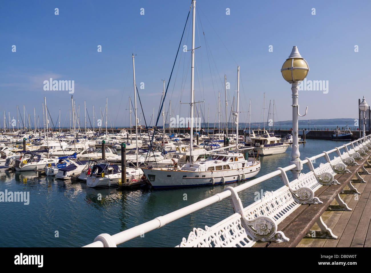Torquay, Devon, England. July 17th 2013. Princess Pier and the ...
