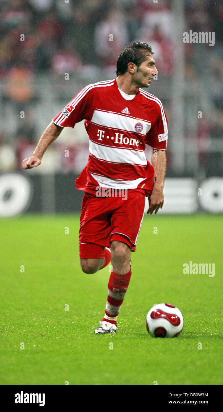 FC Bayern Munich's Hamit Altintop is shown in action opposing Energie ...