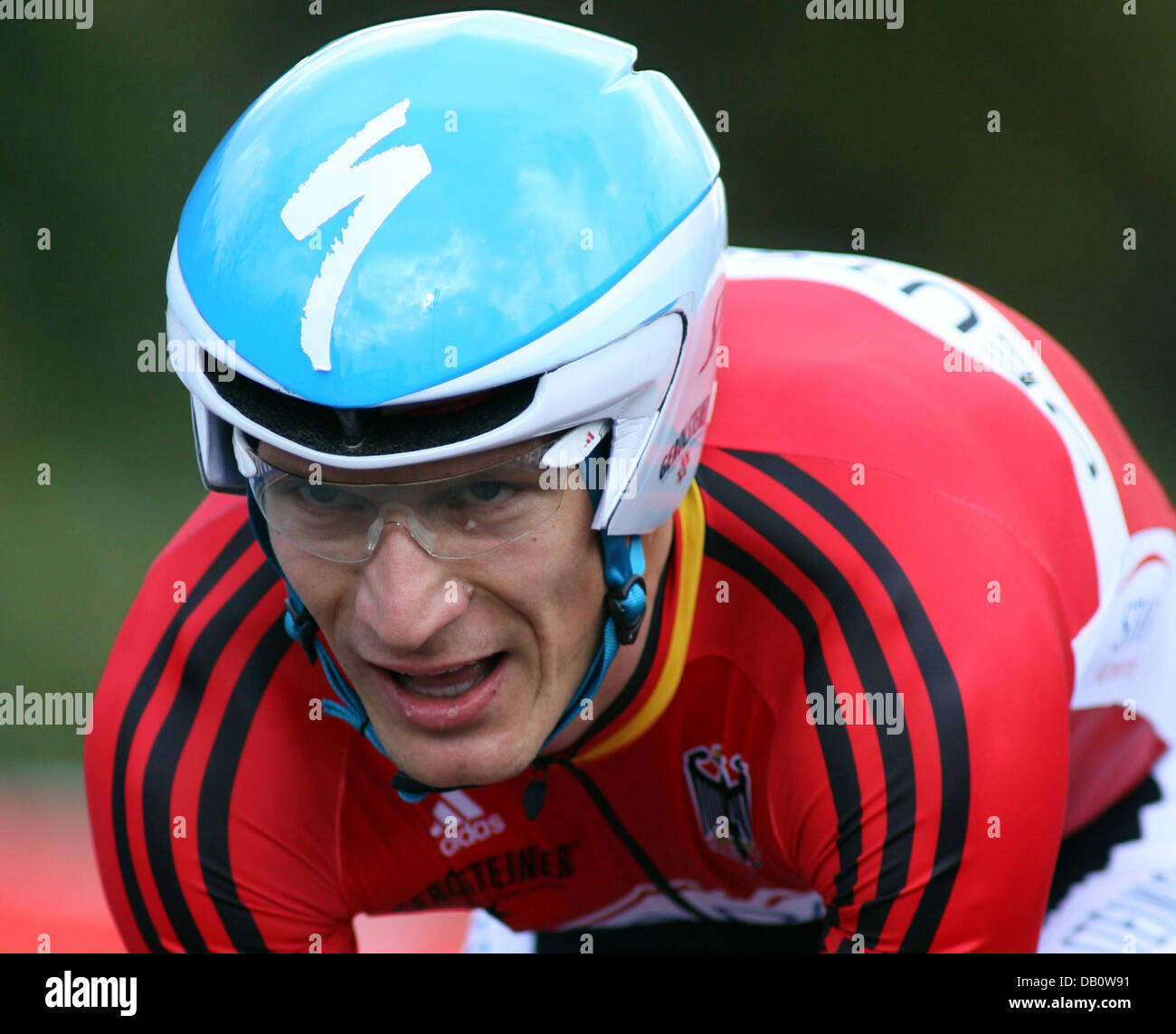 Sebastian Lang of Germany in action during the Men's individual time ...