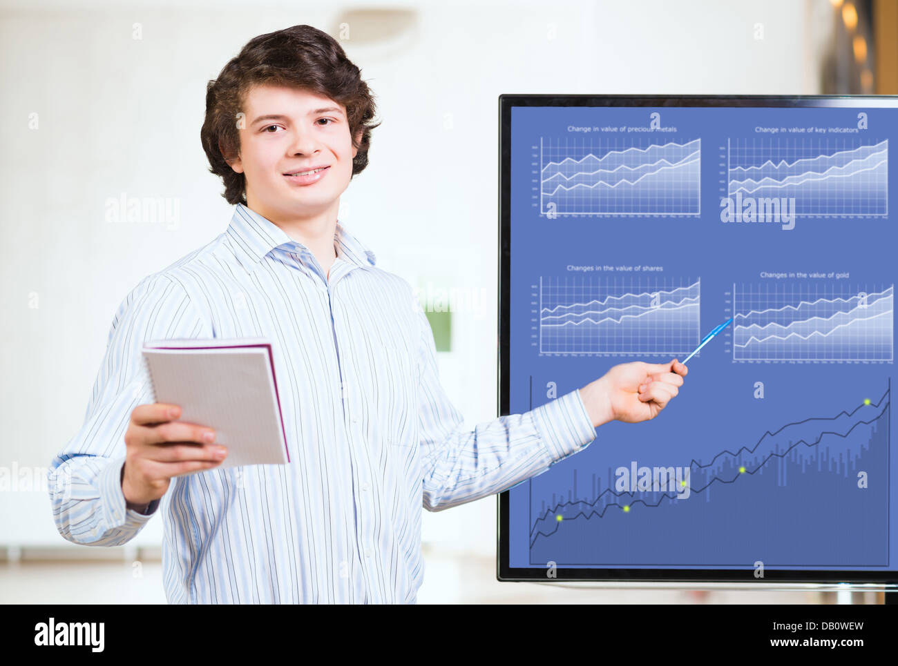 Monitor male man hi-res stock photography and images - Alamy