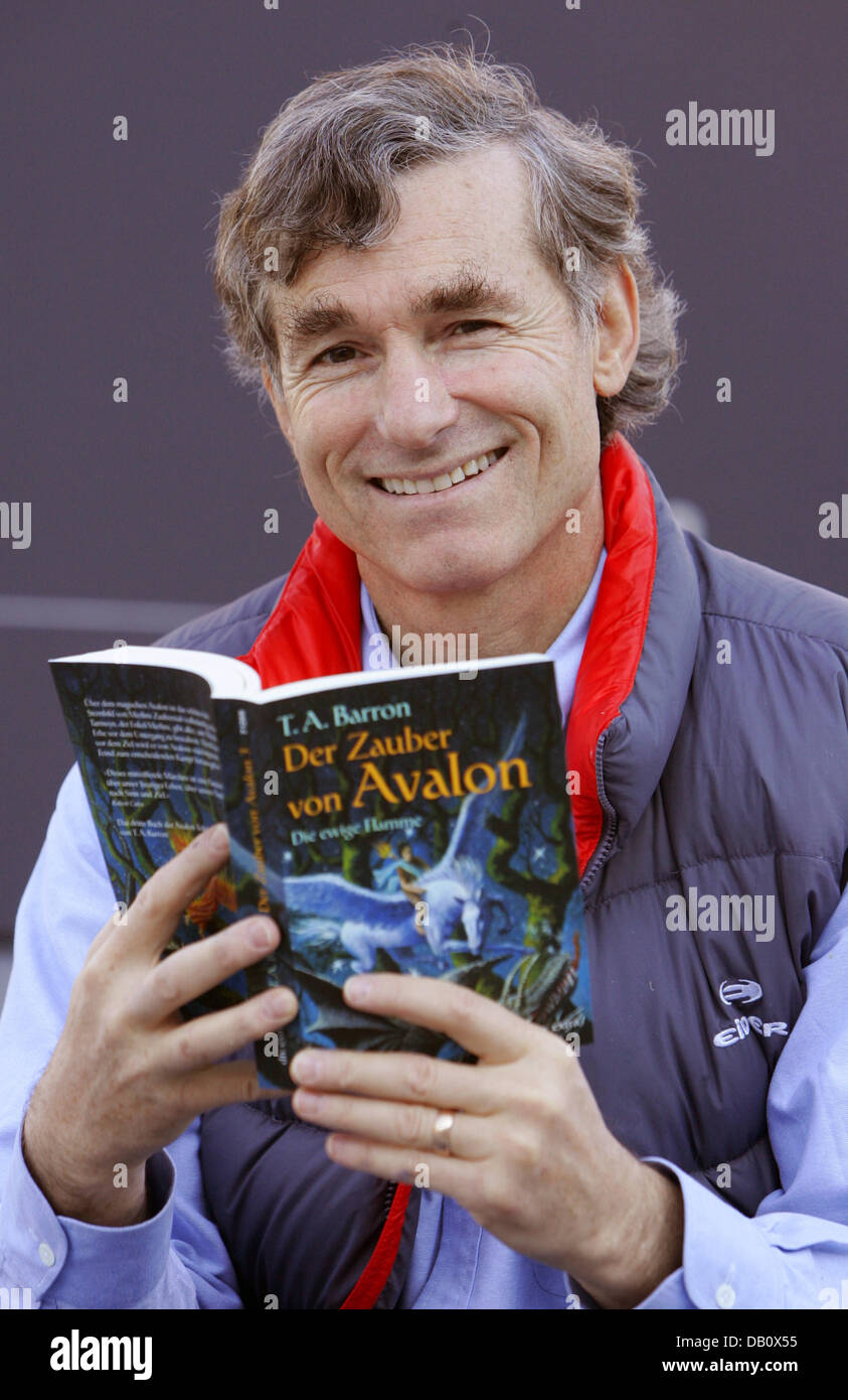 The picture shows US-American author T.A. Barron at the Frankfurt Book ...