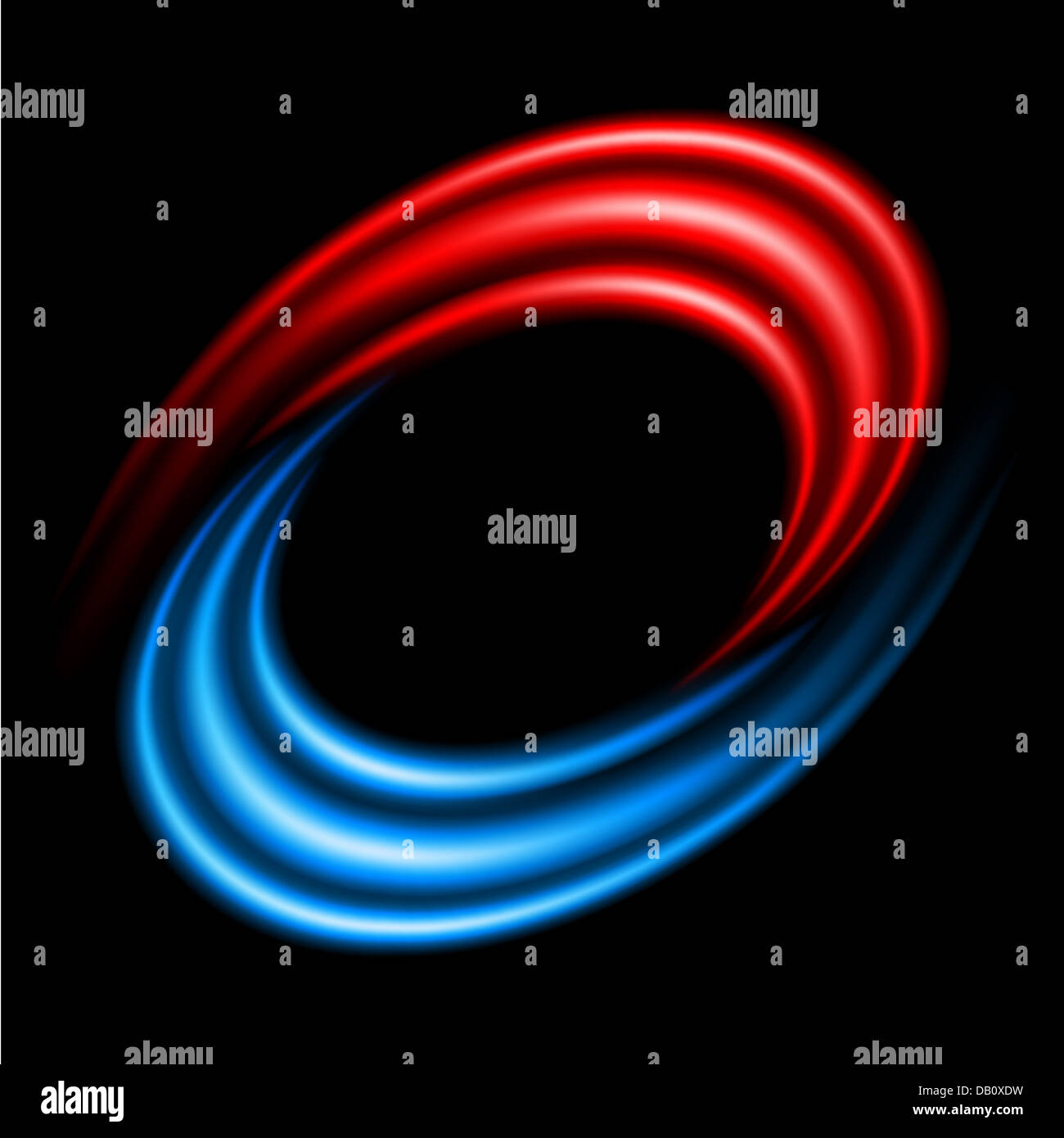 Abstract Swirl Sign. Illustration on black background Stock Photo - Alamy