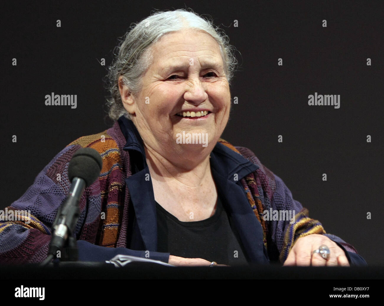 British author Doris Lessing presents her new book 'The Cleft' at ...