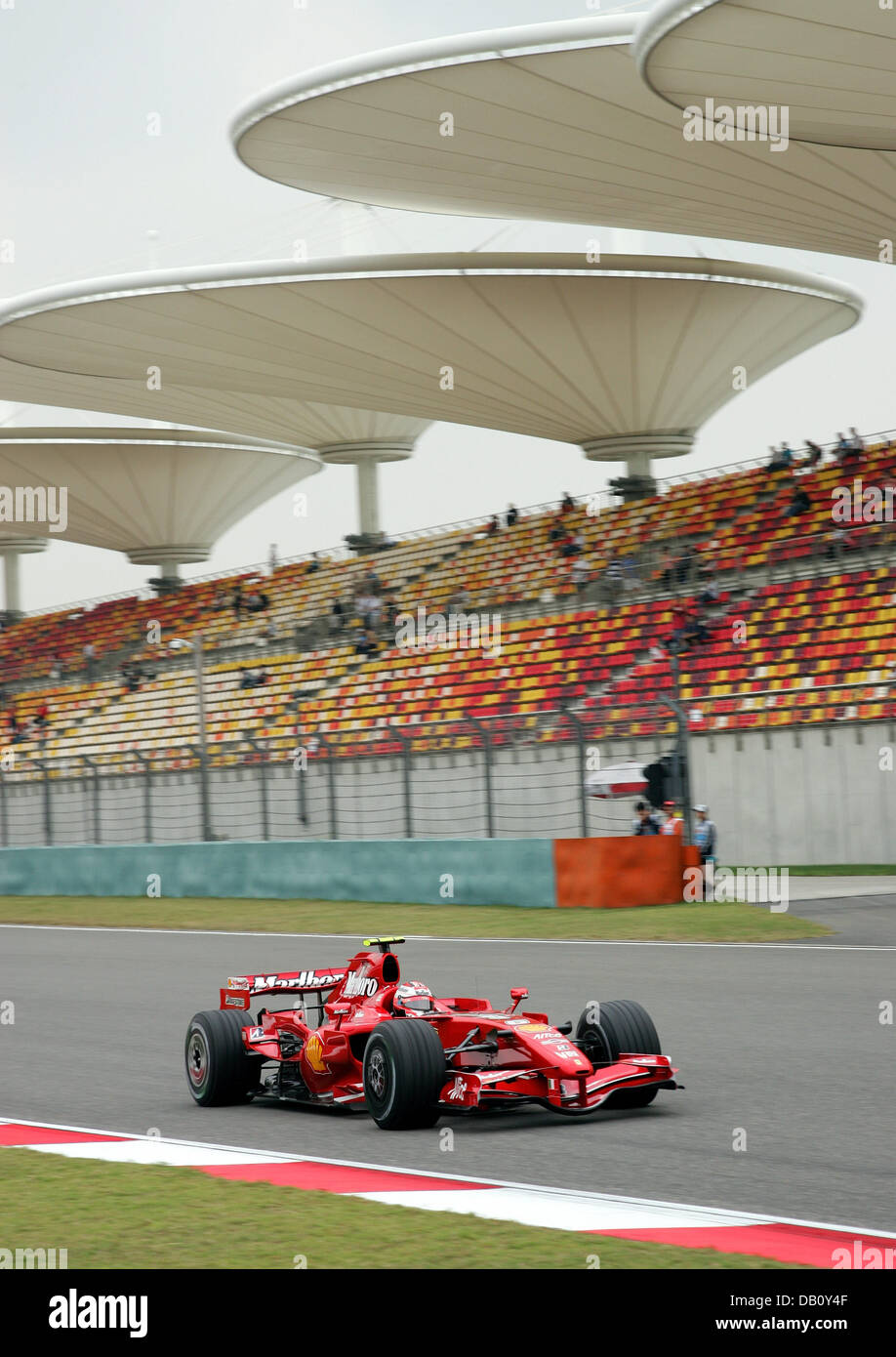Finnish Formula One pilot Kimi Raikkonen of Ferrari is pictured in ...