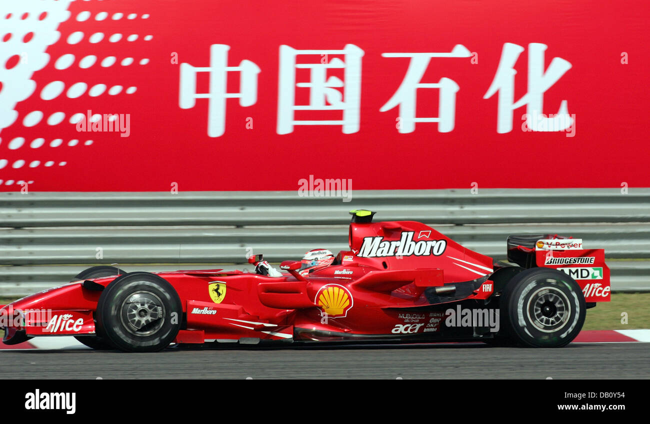 Finnish Formula One pilot Kimi Raikkonen of Ferrari is pictured in ...