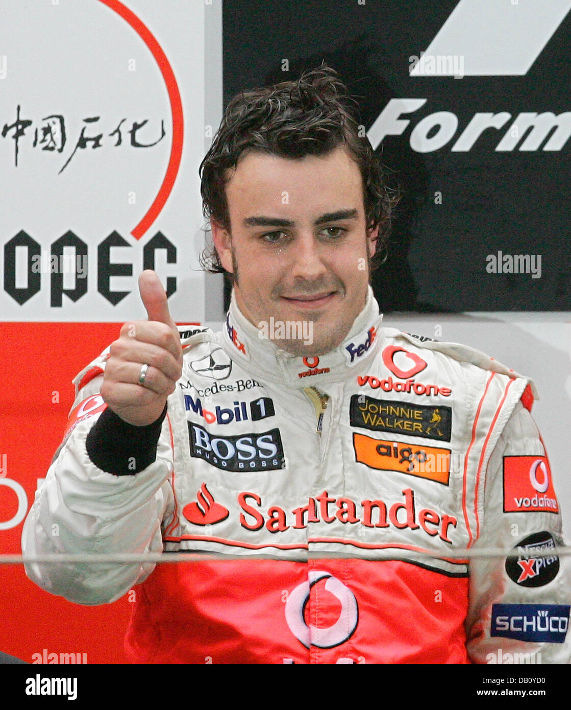 Spanish Formula One pilot Fernando Alonso of McLaren Mercedes ...