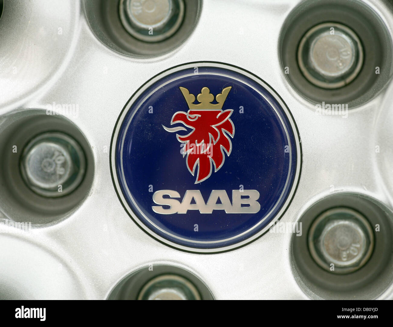 The logo of Saab pictured at the 62nd International Motor Show IAA in ...