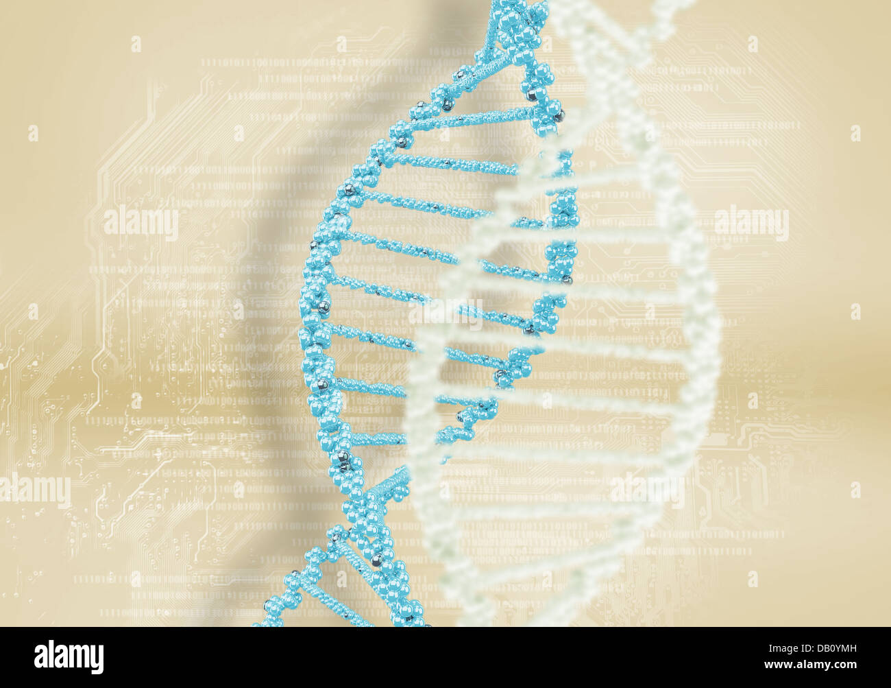 DNA helix against the colored background Stock Photo - Alamy