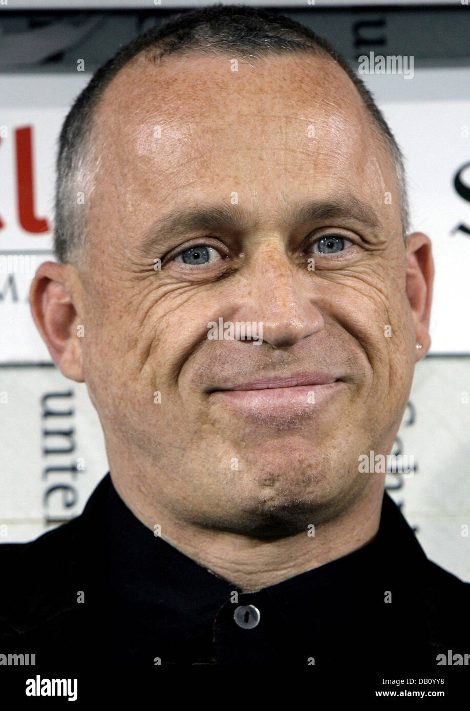German author an priest Stefan Hippler smiles at the Frankfurt Book Fair in Frankfurt Main ...