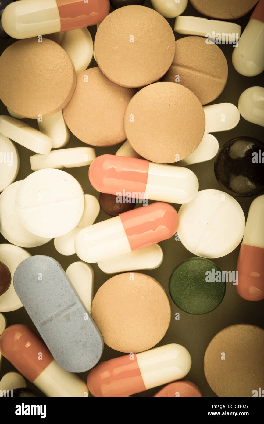 pills and capsules Stock Photo - Alamy