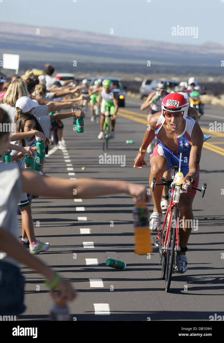 Australian triathlete Chris McCormack shown in action during the ...