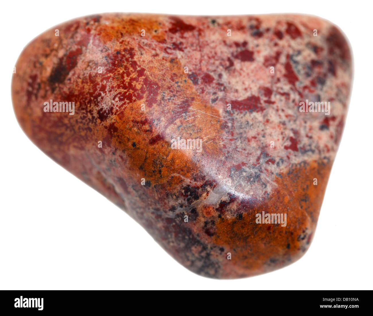 mineral jasper stone isolated on white background Stock Photo - Alamy