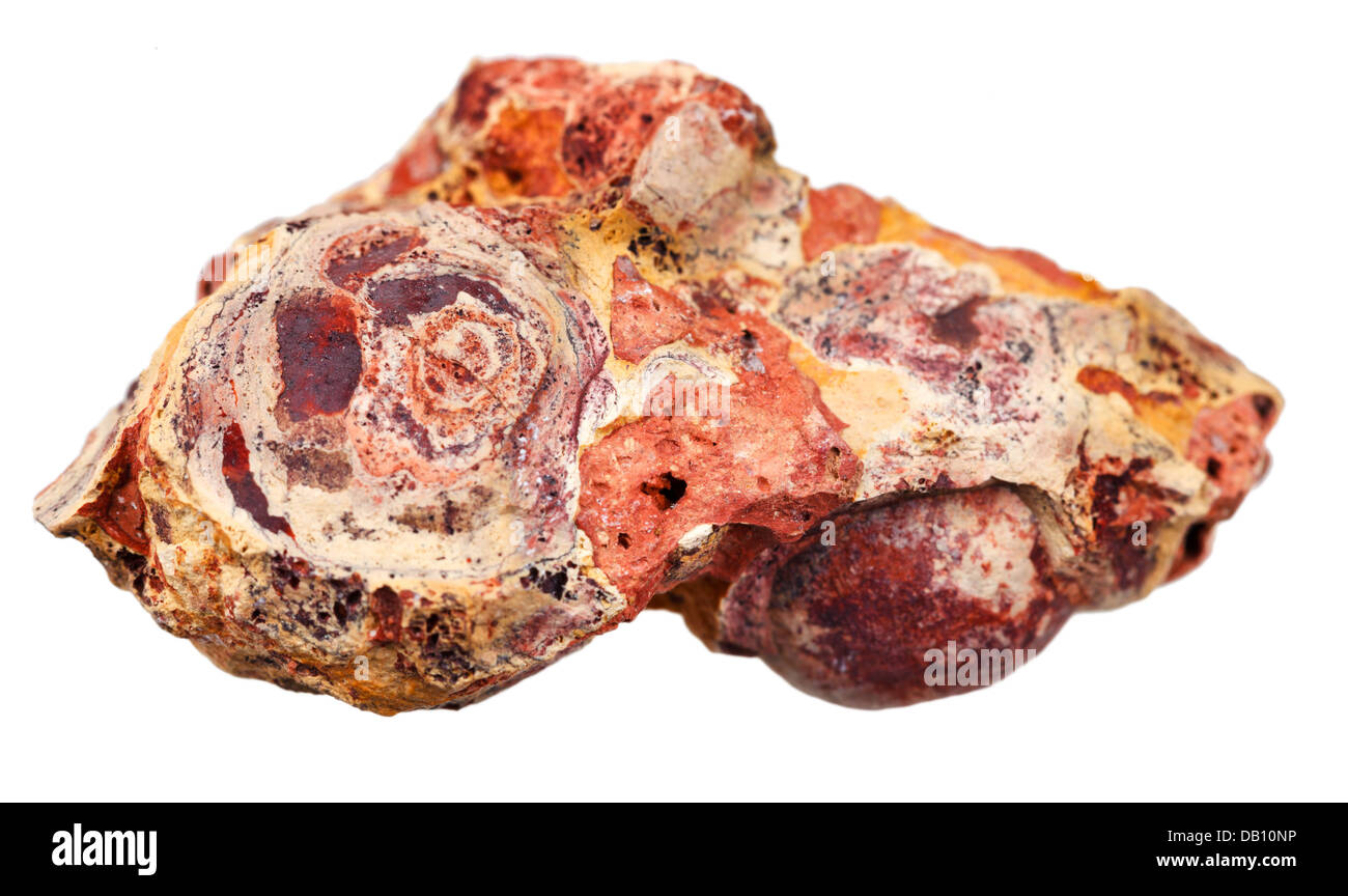 loose rock sedimentary stone isolated on white background Stock Photo ...