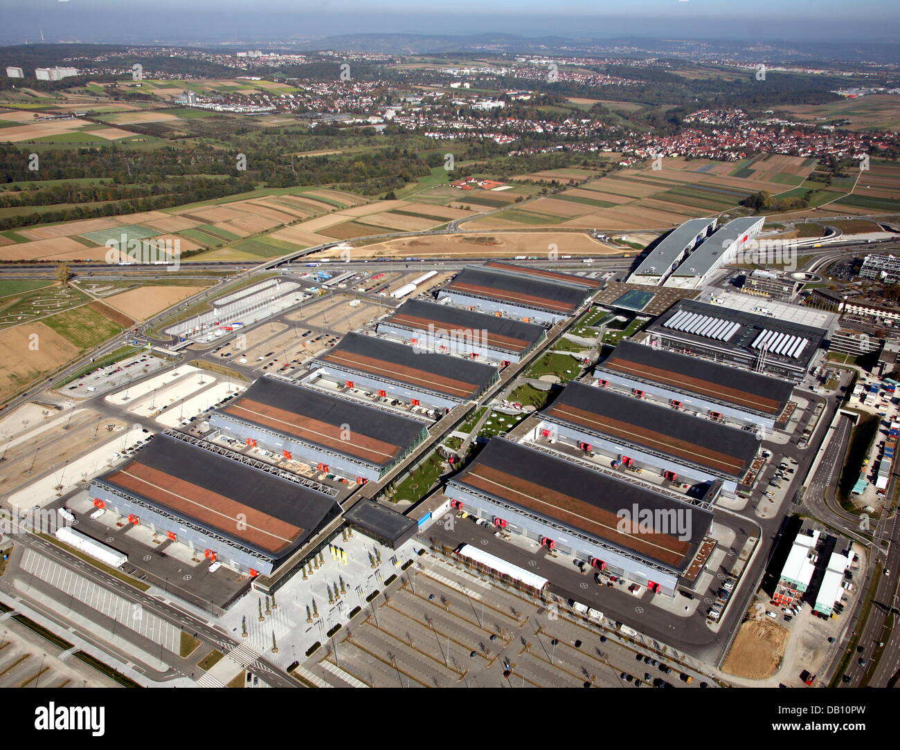 The picture shows the New Trade Fair Centre and the international ...
