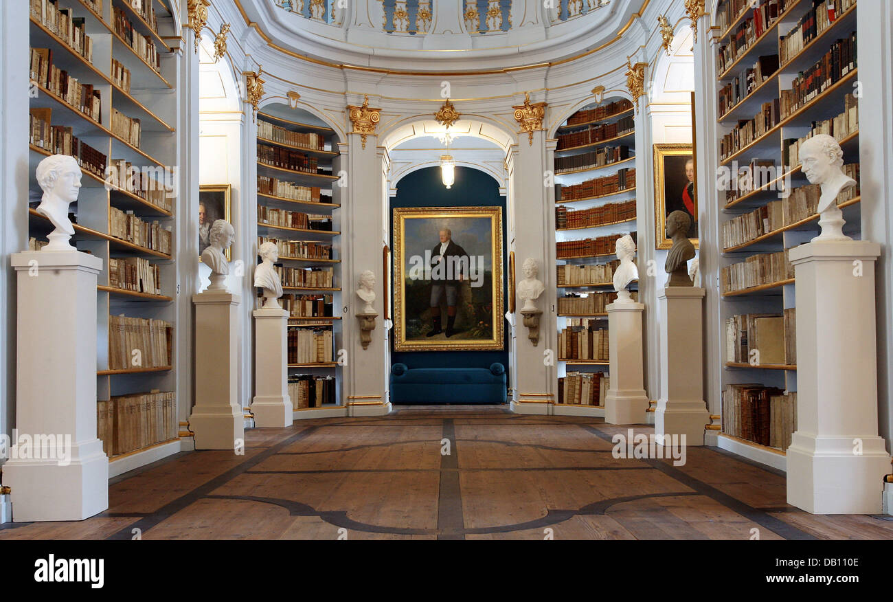 Duchess Anna Amalia Library is pictured in all its glory after a fire ...