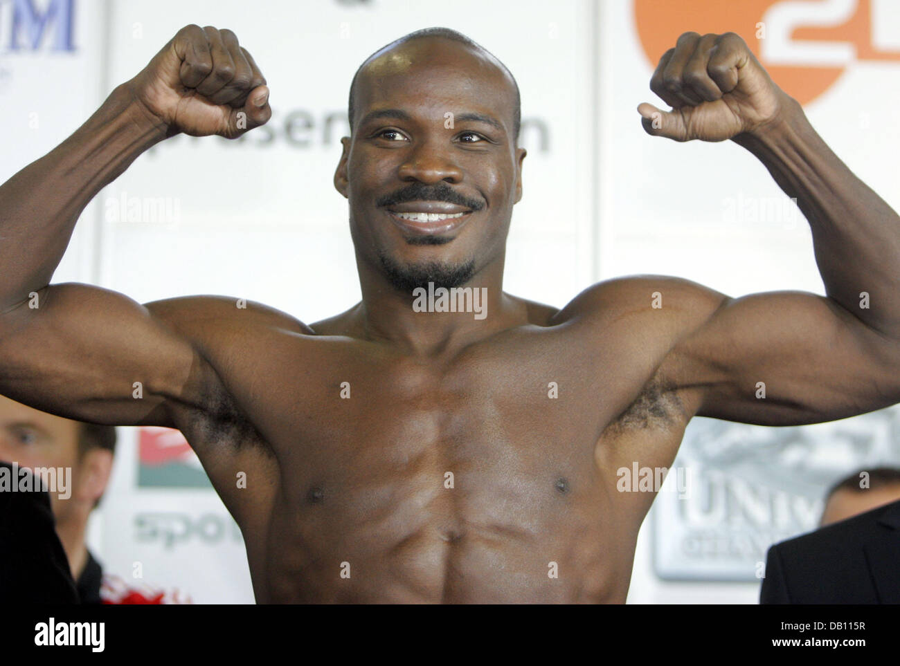 US boxing pro Randy Griffin of the US poses during the official ...