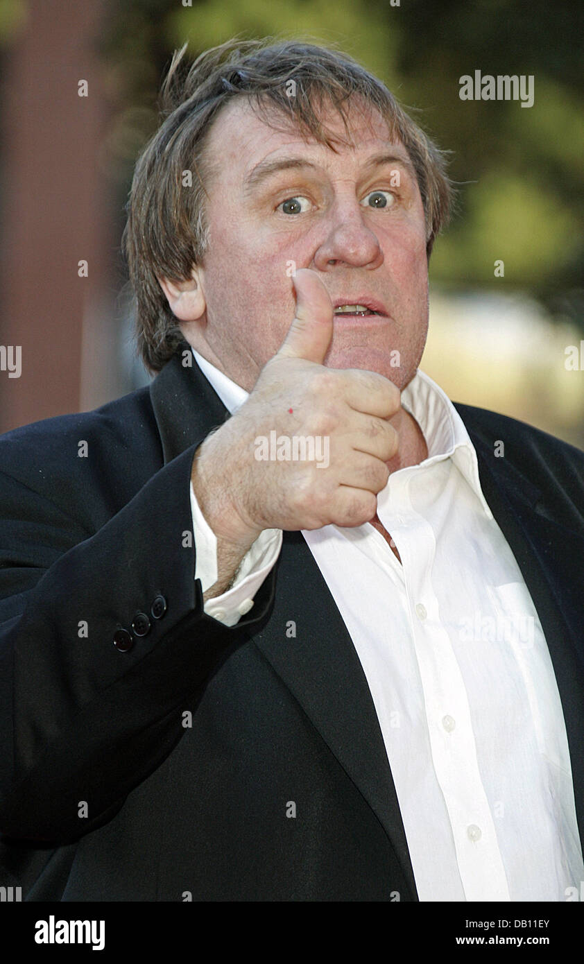 French actor Gerard Depardieu arrives at the 2nd Rome International ...