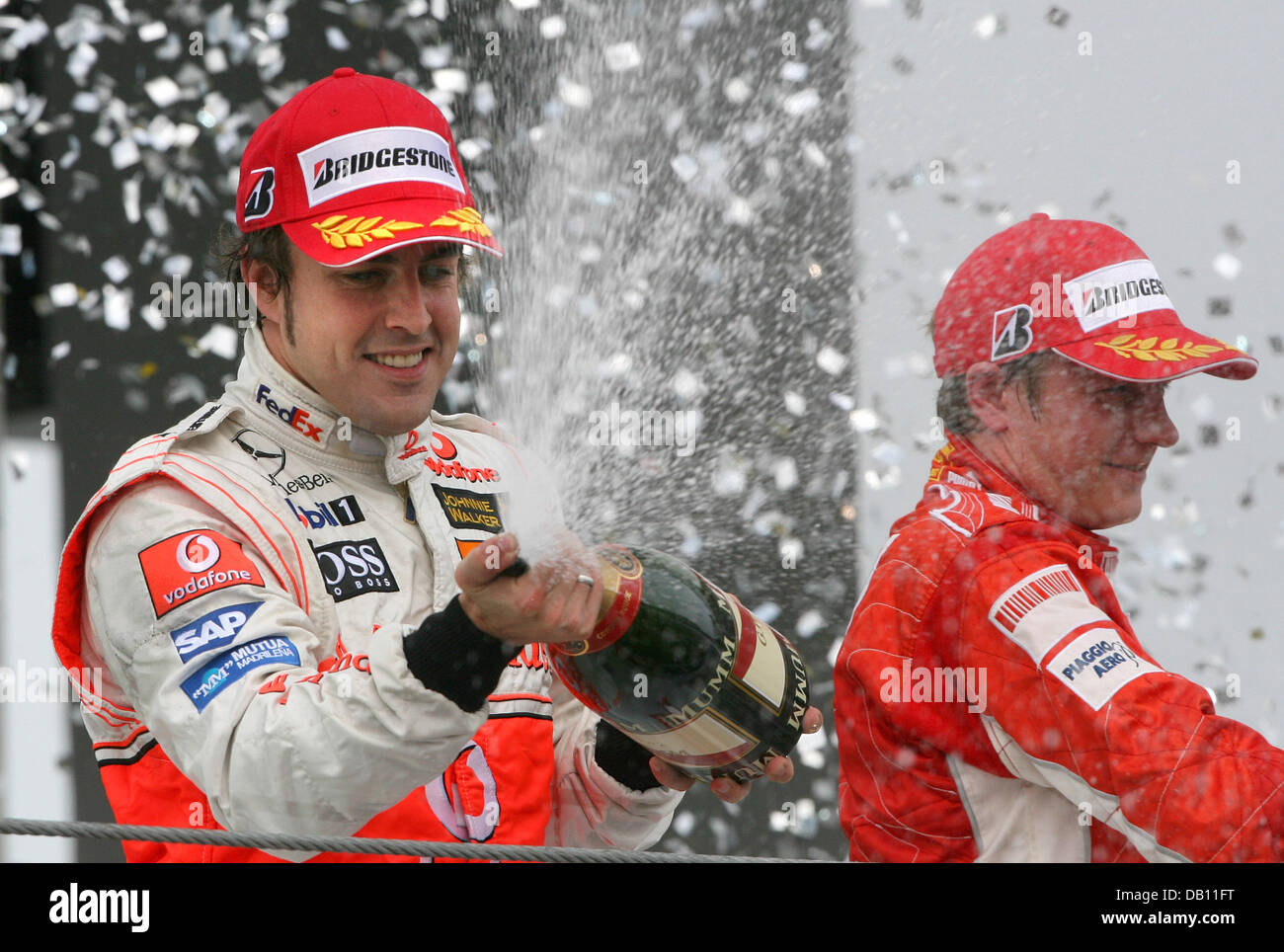 The podium race winner fernando alonso hi-res stock photography and ...