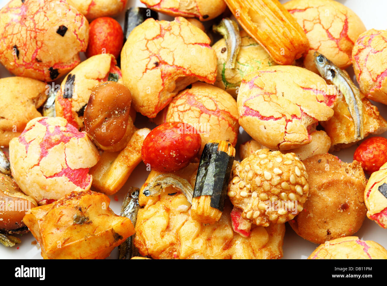 Japanese traditional snack,rice cracker Stock Photo - Alamy