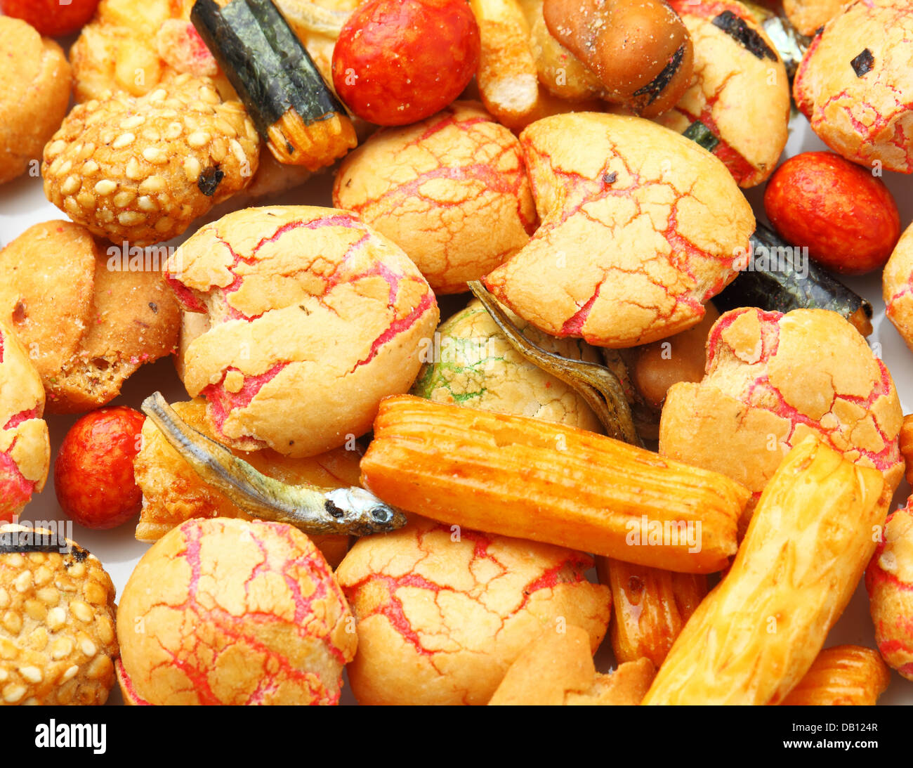Japanese traditional snack,rice cracker Stock Photo - Alamy