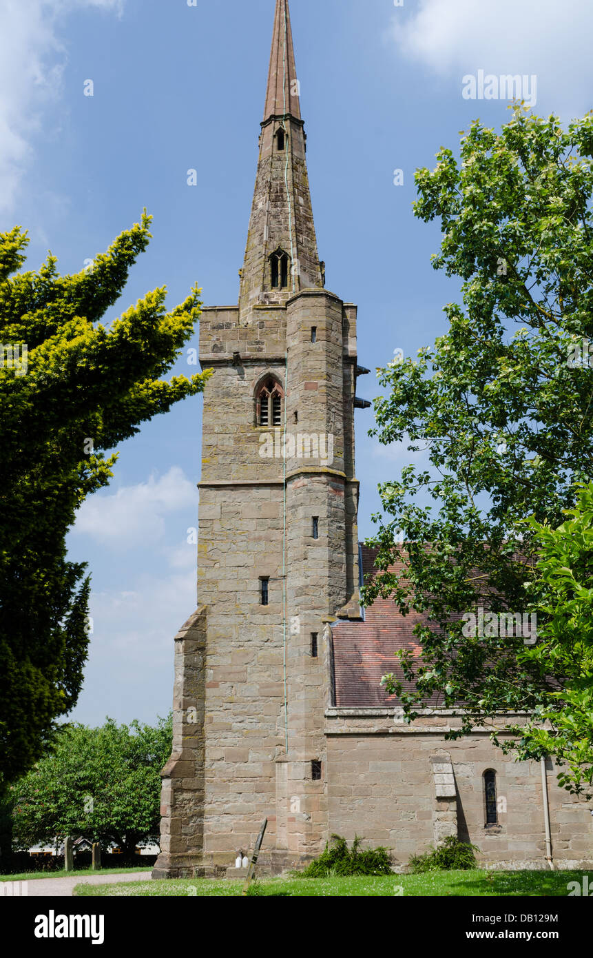 Holy Trinity Church in the Worcestershire village of Belbroughton Stock ...