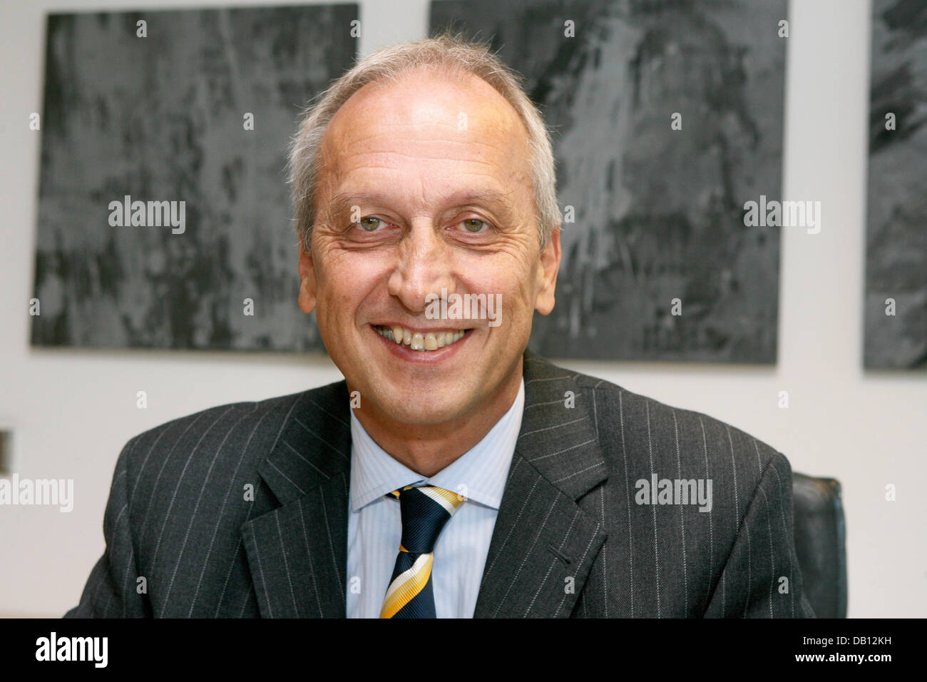 President of the Max Planck Society Peter Gruss smiles in his office in ...