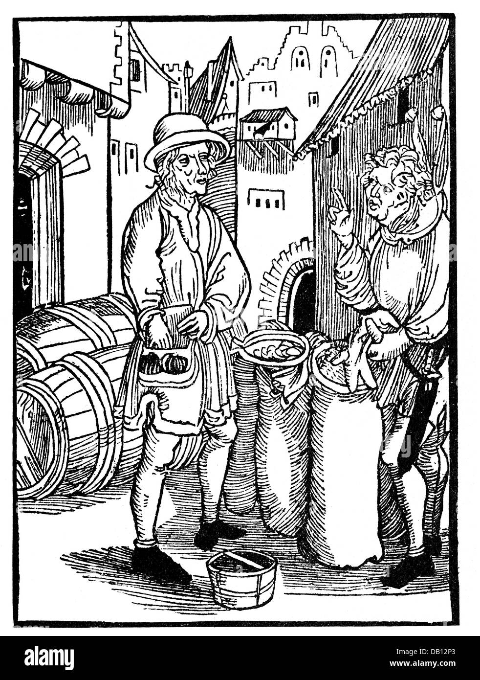 The ship of fools by sebastian brant 1457 1521 Black and White Stock ...