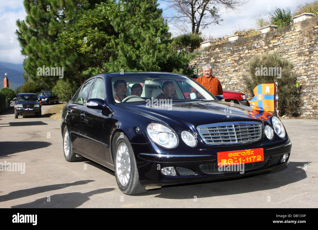 Crown Prince Willem-Alexander and Princess Maxima are pictured in a car ...