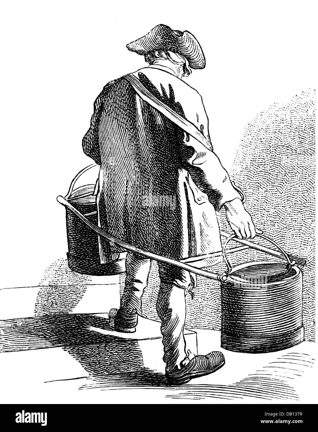 Water carrier with buckets hi-res stock photography and images - Alamy
