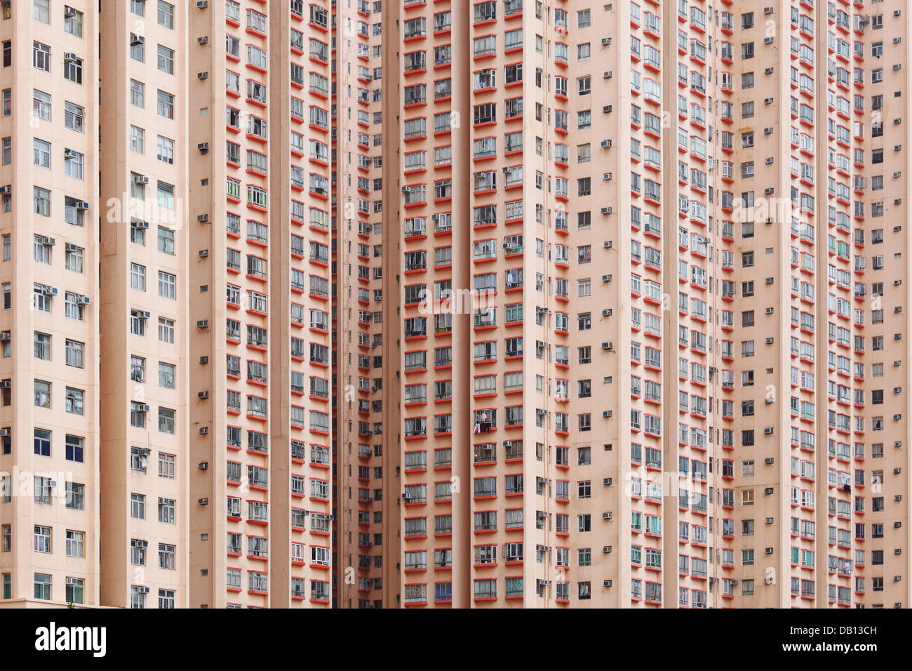Hong Kong crowded apartment building Stock Photo - Alamy