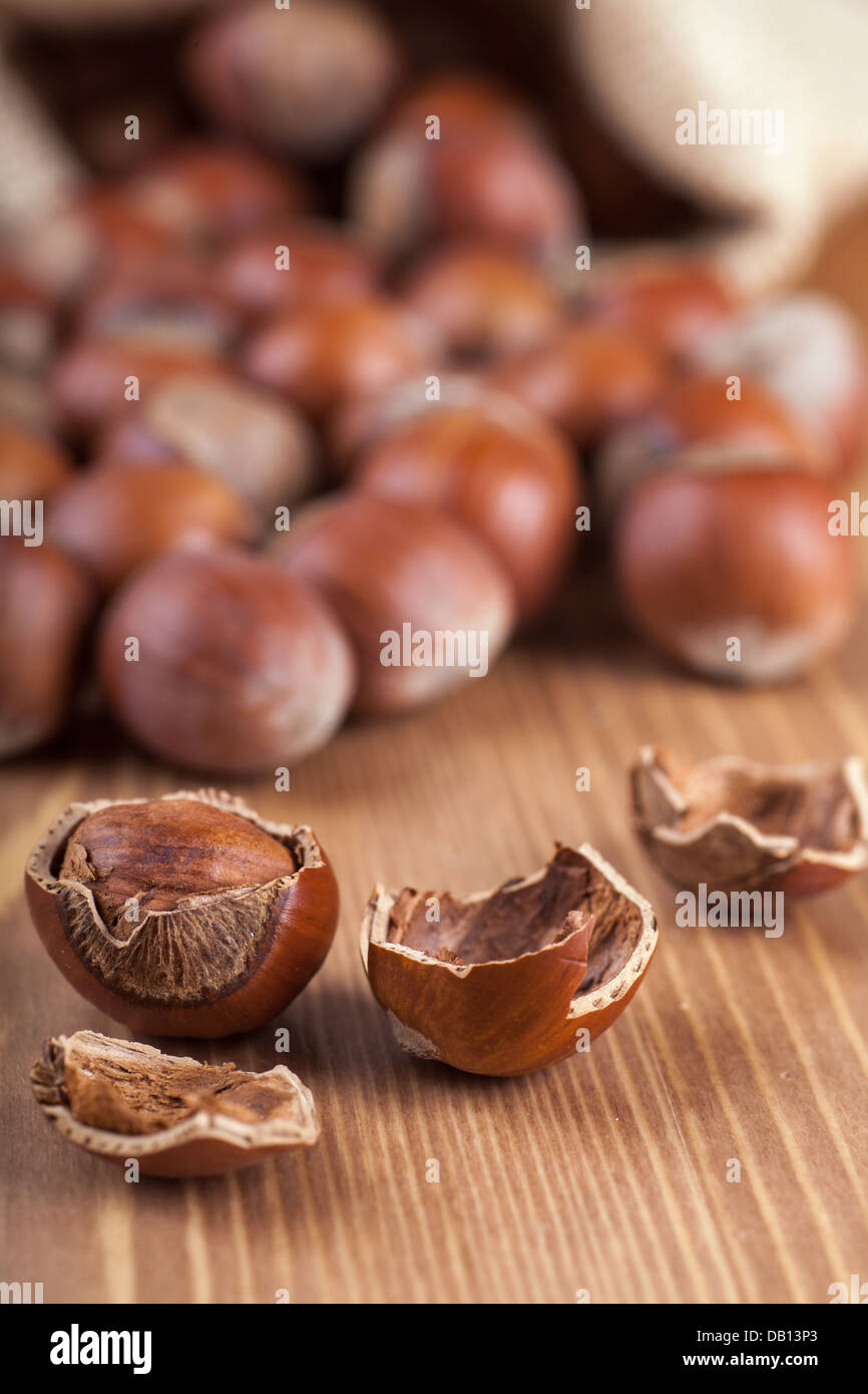 Cracked hazelnut hi-res stock photography and images - Alamy