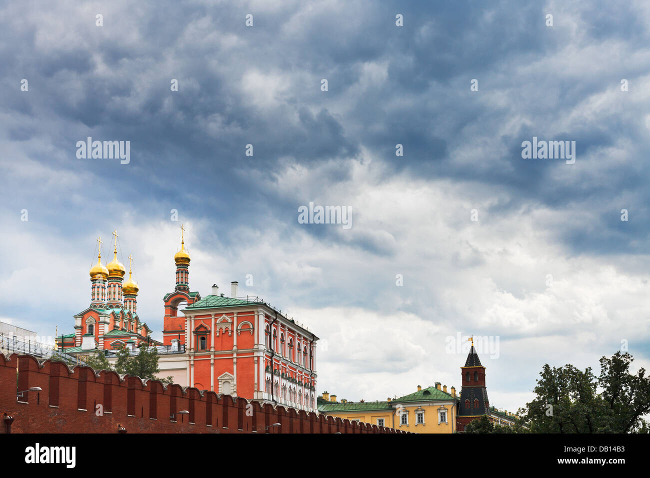 rain clouds over the Kremlin, Moscow Stock Photo - Alamy