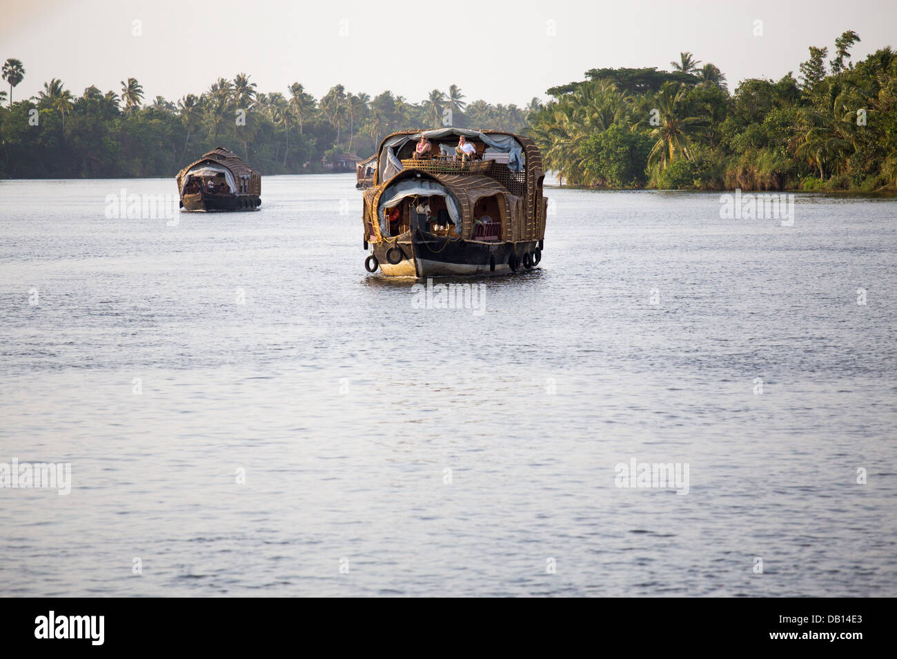 Rice boat cruise in the backwaters of Kerala, India Stock Photo - Alamy