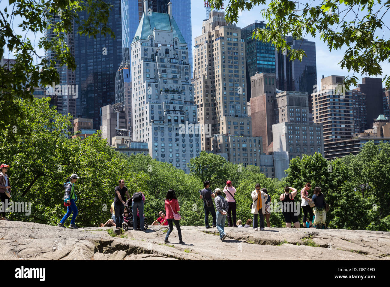 Central Park and Manhattan Skyline, NYC Stock Photo - Alamy