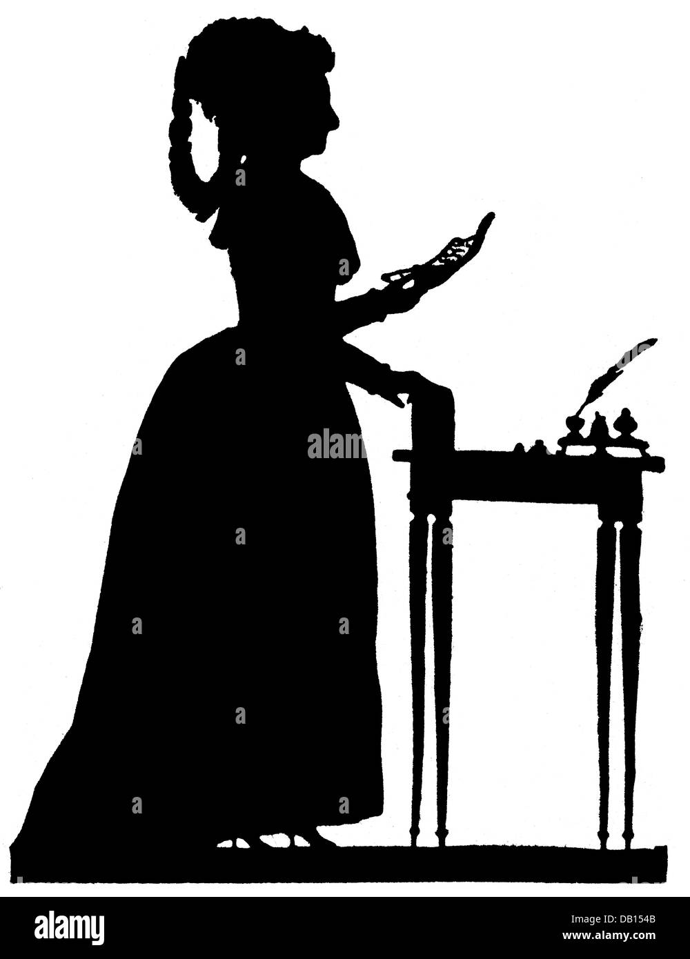 Anna amalie, silhouette hi-res stock photography and images - Alamy