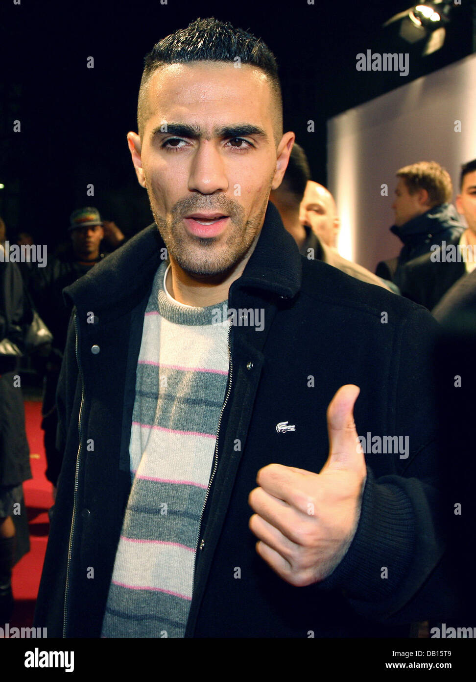 German rapper Bushido poses as he arrives for the Universal Music ...